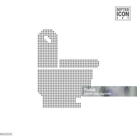 화장실 팬 도트 패턴 아이콘입니다 배관 작업 점선 흰색 배경에 고립 된 아이콘 벡터 아이콘 또는 디자인 서식 파일 가리키기에 대한 스톡 벡터 아트 및 기타 이미지 Istock