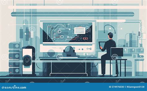 Automotive Engineer Testing A New Engine On A Dynamometer Measuring Performance And Efficiency