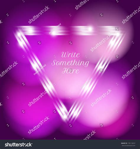 Vector Blurry Background Bokeh Triangular Frame Stock Vector Royalty Free 178115819 Shutterstock