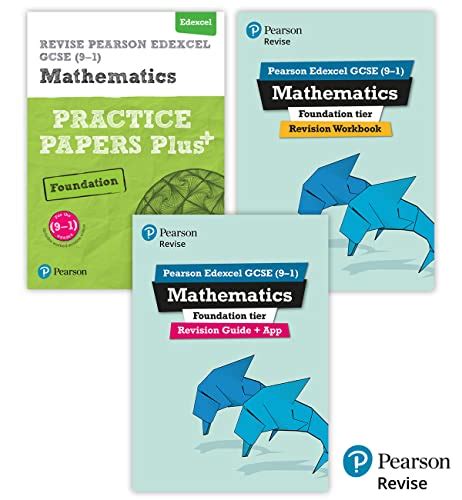 New Pearson Revise Edexcel GCSE Mathematics Foundation Complete Revision Practice Bundle