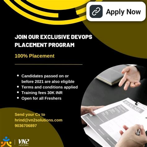 Vn2 Solutions Pvt Ltd On Linkedin Devopsplacementprogram