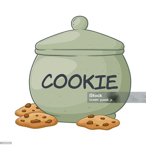 Vector Illustration Of Cookie Jar Stock Illustration Download Image