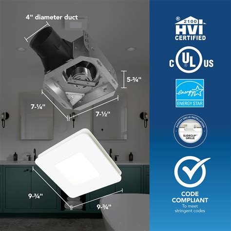 Bels8 Broan Nutone® Roomside Series Humidity Sensing Bathroom Exhaust