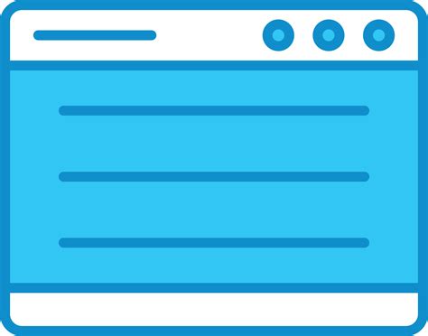 Browser Line Filled Blue Vector Art At Vecteezy