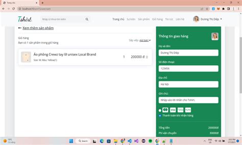 giao diện source code web thời trang php