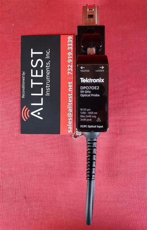 Dpo7oe2 Tektronix 59ghz Single Mode Optical Probe For Mso Dpo70000 Real Time Oscilloscopes