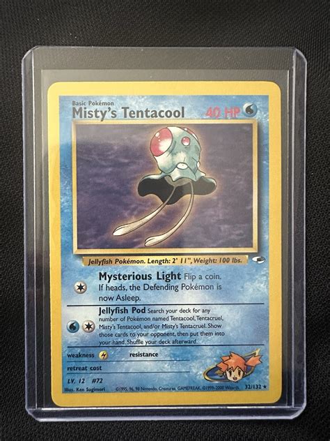 Pokemon Mistys Tentacool 32132 Near Mint Ebay