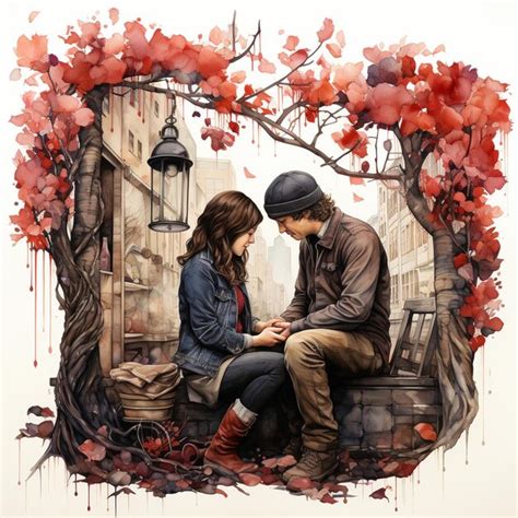 Premium AI Image Color Illustration Of Tree Planting By A Couple