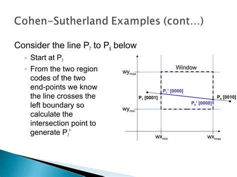 Clipping Algorithm In Computer Graphics Ppt