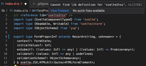 Produces Type Error With Typescript · Issue 148 · Tjinauyeungsvelte