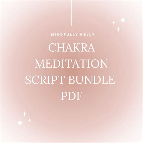 Chakra Meditation Script Bundle Etsy