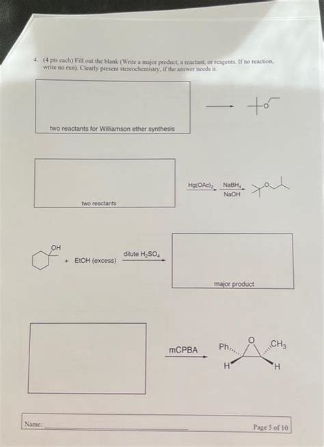 solved 4 4 pts each fill out the blank write a major