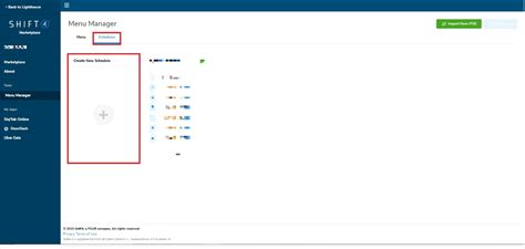 Create A Schedule For SkyTab Menu Manager Shift Knowledge