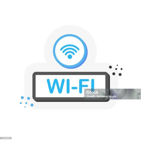 Wifi 음성 버블플랫 라벨 흰색 배경에 비즈니스 마케팅 및 광고를위한 3d 라벨 벡터 개념에 대한 스톡 벡터 아트 및 기타