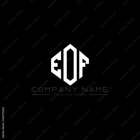 Eof Letter Logo Design With Polygon Shape Eof Polygon Logo Monogram Eof Cube Logo Design Eof