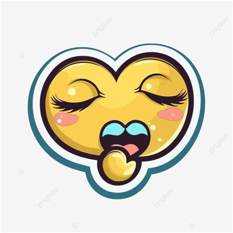 입술과 입을 벌린 노란색 귀여운 이모티콘 벡터 속삭이는 상표 만화 Png 일러스트 및 벡터 에 대한 무료 다운로드 Pngtree