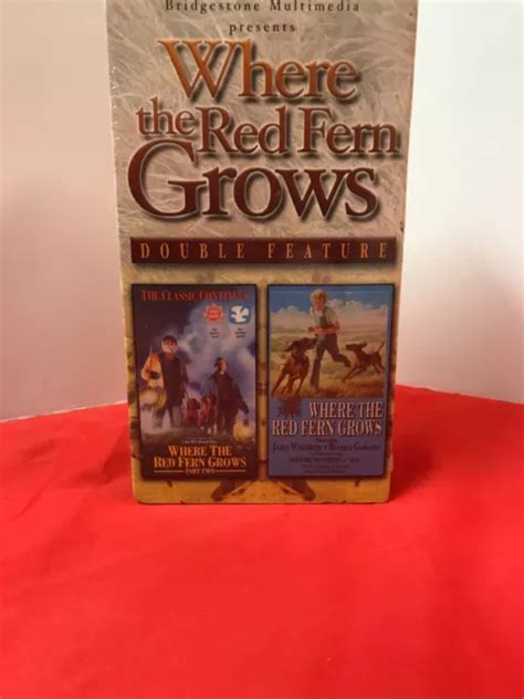 WHERE THE RED Fern Grows VHS Part 1 2 Sealed Double Feature 11 68 PicClick UK