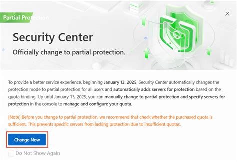 Security Center Switches Full Protection Mode To Partial Protection