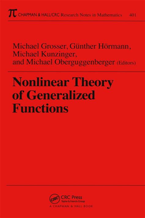 Chapman And Hall Crc Research Notes In Mathematics Series Nonlinear Theory Of Bol