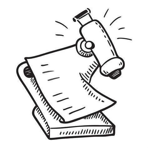 Microscope Symbol With Blank Area For Personalized Messages Concept As A Customizable Microscope