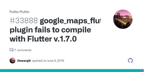 Google Maps Flutter Plugin Fails To Compile With Flutter V Issue Flutter