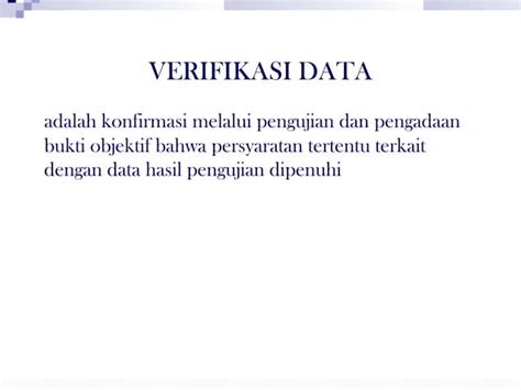 Verifikasi Dan Validasi Data Hasil Pengujian Pdf