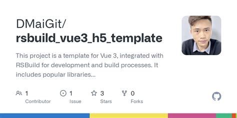 github dmaigit rsbuild vue3 h5 template this project is a template