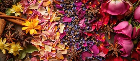 Premium Photo Aromatic Flowers And Spices Without Moisture