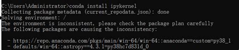 Jupyter Notebook 中切换conda虚拟环境python M Ipykernel Install User Name