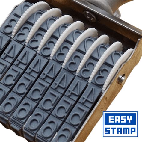 Shiny 8 Digit Numbering Stamp 9mm Easy Stamp