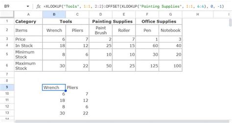 Slicing Data With XLOOKUP In Google Sheets