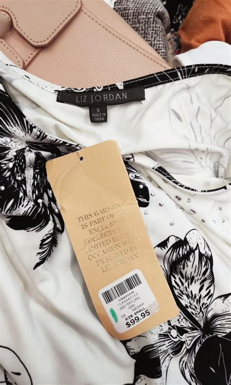 Brand New Liz Jordan Australian Designer Monochrome Studded Graphic