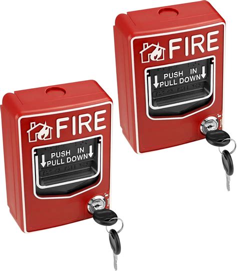 Qwork Wired Emergency Fire Alarm Station 2 Pack India Ubuy