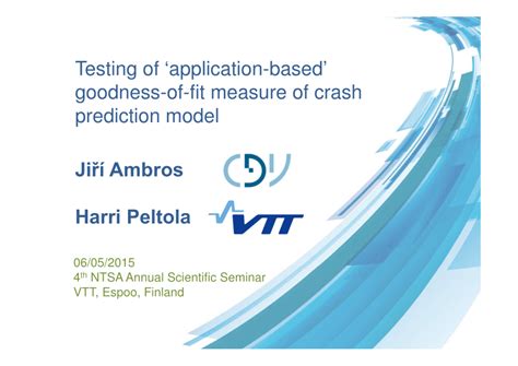 Pdf Testing Of ‘application Based Goodness Of Fit Measure Of Crash
