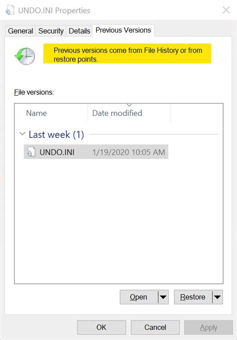 Topic How To Get Windows 10 To Do Win 7s Properties Previous Versions Askwoody