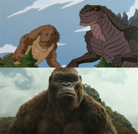 Zilla Jr And Komodithrax Meet Kong 2017 By Mnstrfrc On Deviantart