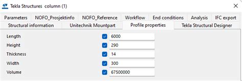 parameter value mapping in tekla through grasshopper script tekla