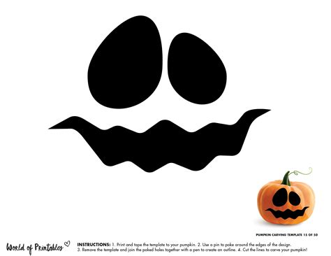 Pumpkin Face Cutouts Printable Free Printable