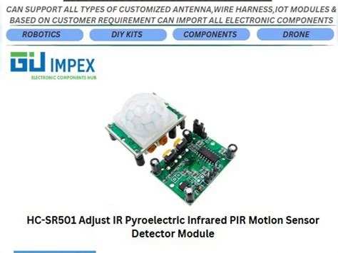 Hc Sr501 Pyroelectric Infrared Pir Motion Sensor Detector Module 140