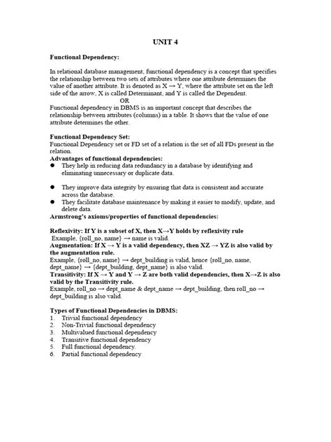 Unit4 Pdf Relational Database Databases