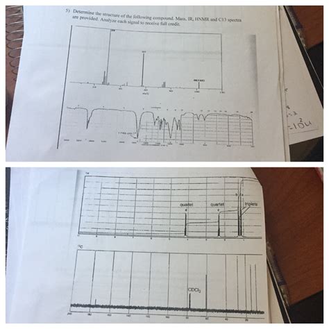 Solved 5 Determine The Structure Of The Following Compound
