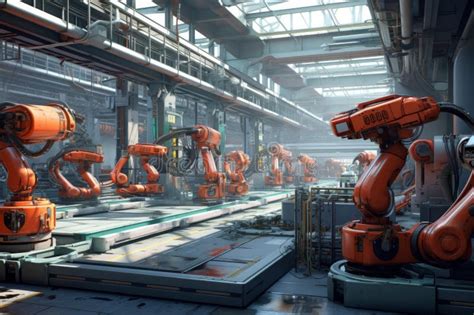 Efficient Robot Hand Factory Generate Ai Stock Image Image Of Plant Milling 311505925