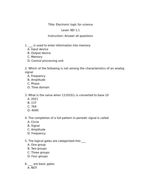 Title Electronic Logic Fo Rscience Pdf Logic Gate Electronic Circuits