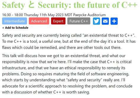 Cnow On Linkedin Cnow 2023 Preview Jf Bastien Keynote Safety と