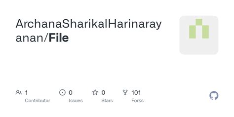 GitHub ArchanaSharikalHarinarayanan File