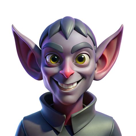 Striking Minimalist Portrait Of A Mischievous Imp With Pointed Ears And