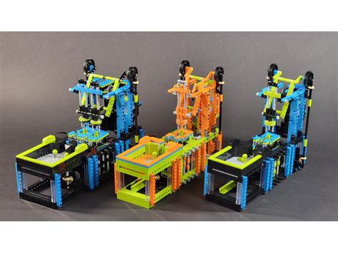 lego moc lime orange rat stamper lego gbc module by jjsherm2