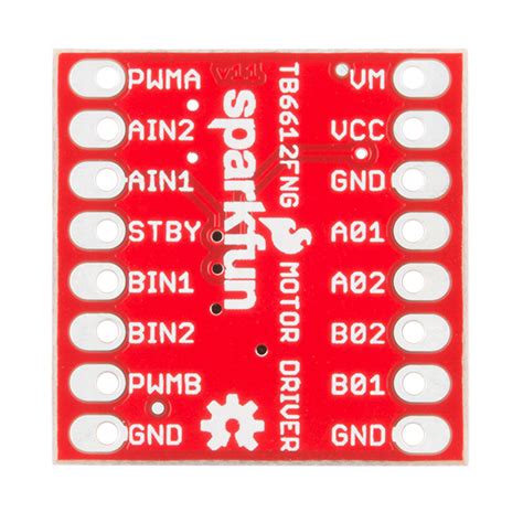 sparkfun motor driver dual tb6612fng 1a electronics in touch co