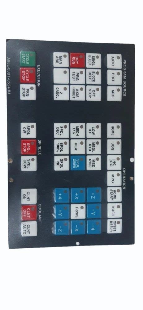 Fanuc System 0m Operator Panel Keysheet At ₹ 1400 Piece In New Delhi Id 2851284740173