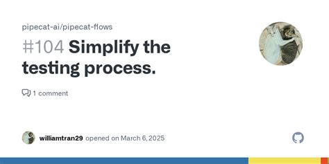 Simplify The Testing Process · Issue 104 · Pipecat Aipipecat Flows